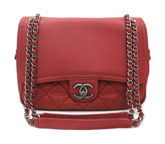 Authentic Chanel Brick Red Modern Flapover – Classic Coco Authentic ...
